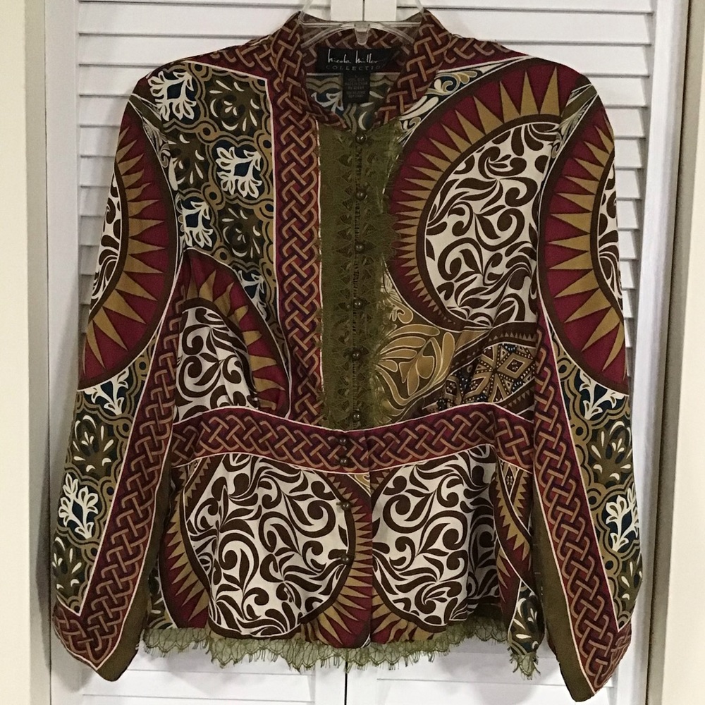 Vintage Rare Nicole Miller Collection Geometric Patte… - Gem